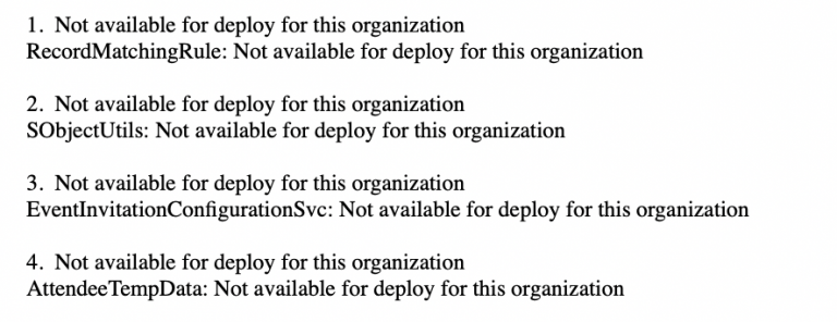 picture of configuration in Salesforce