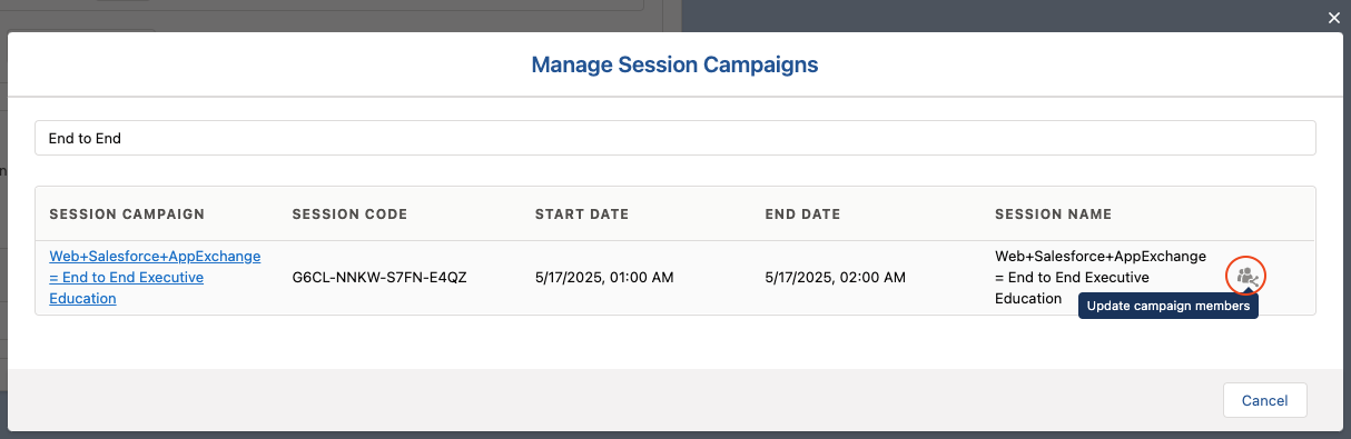 picture of configuration in Salesforce